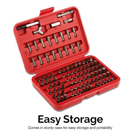 Superior Steel 100-Piece Screwdriver Security Bit Set BS100S | Zoro